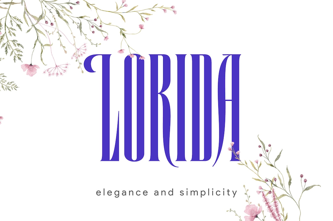 Lorida is a Unique Tall Font Long Font, Tall Fonts, Modern Font ...