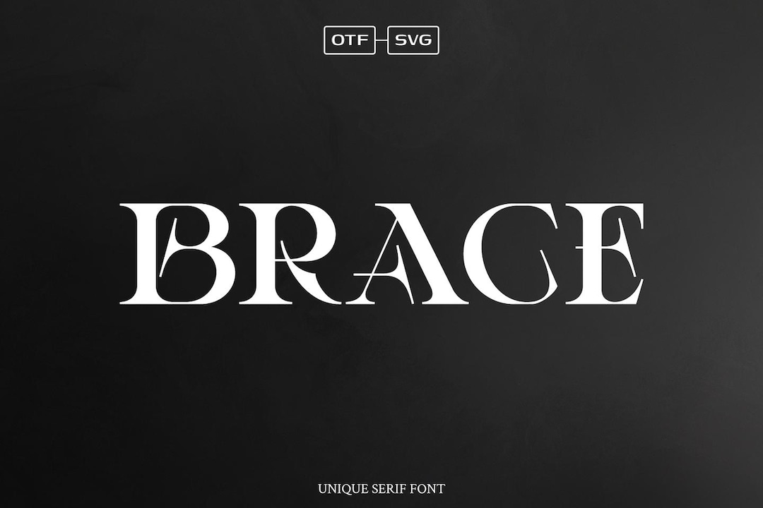 Brace Font, Serif Fonts, Modern Font, Boho Font, Branding Font ...
