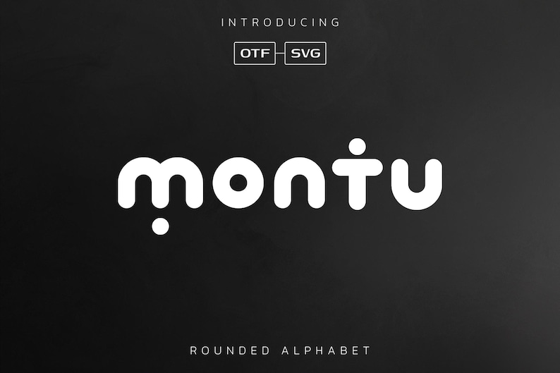 Montu SVG Alphabet - SVG Font, Alphabet, Alphabet Download, Bold Alphabet, Minimal Alphabet ...