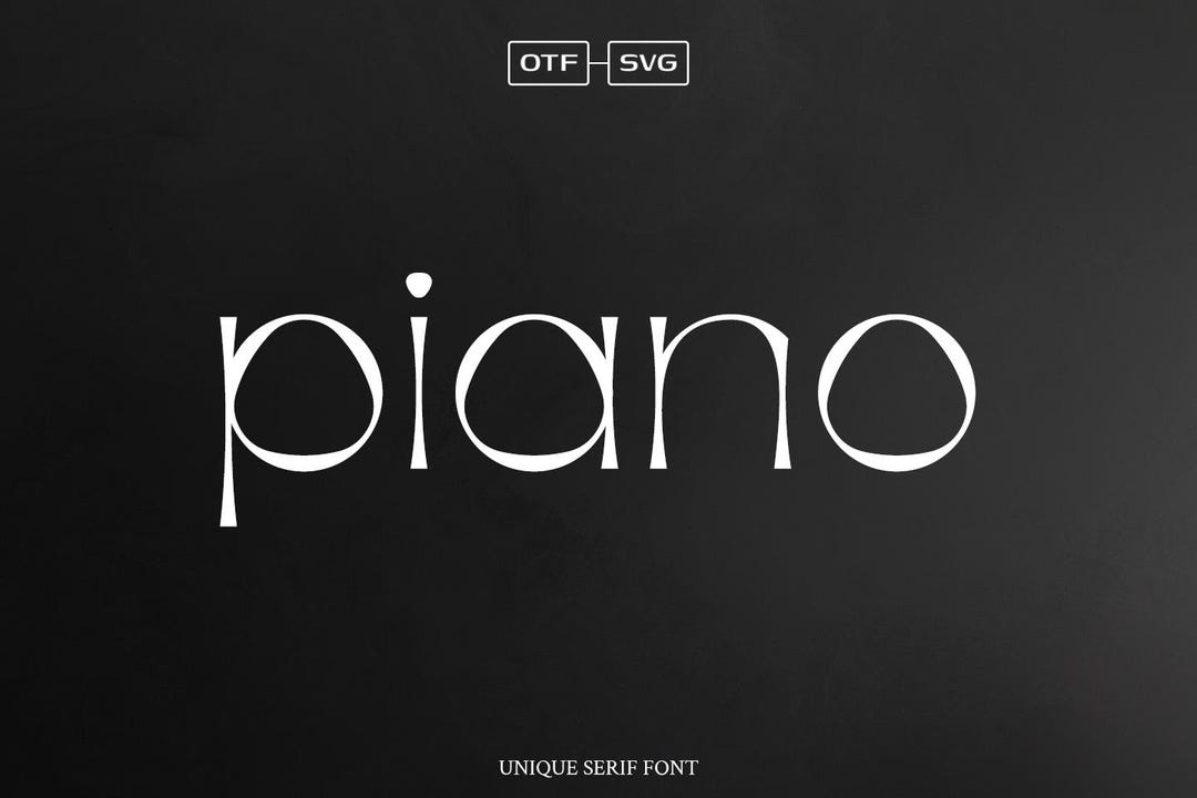 Piano Font - Modern Serif Font, Stylish Font, Classy Fonts, Branding ...