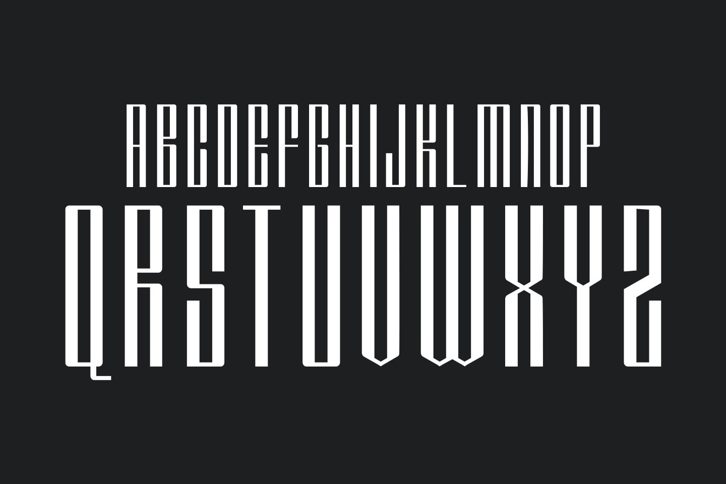 Finest Tall Alphabet - Sans Font, Logo Font, Hi-tech Font, Branding ...