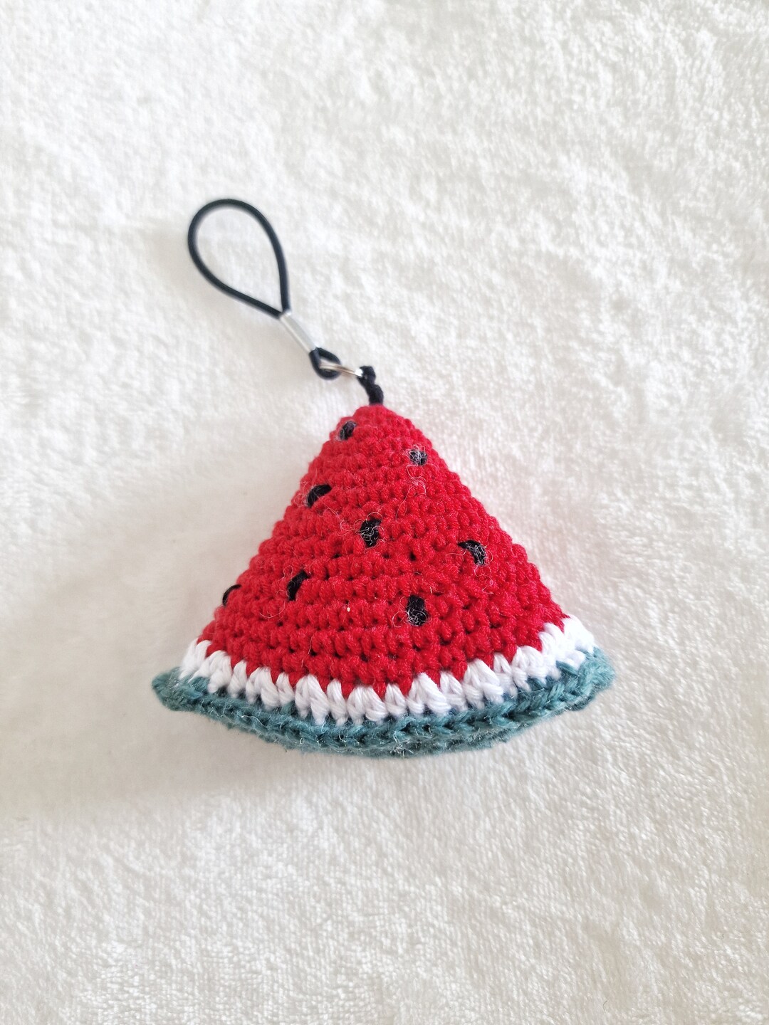 Crochet Watermelon, Plush Watermelon Keychain, Watermelon Amigurumi ...