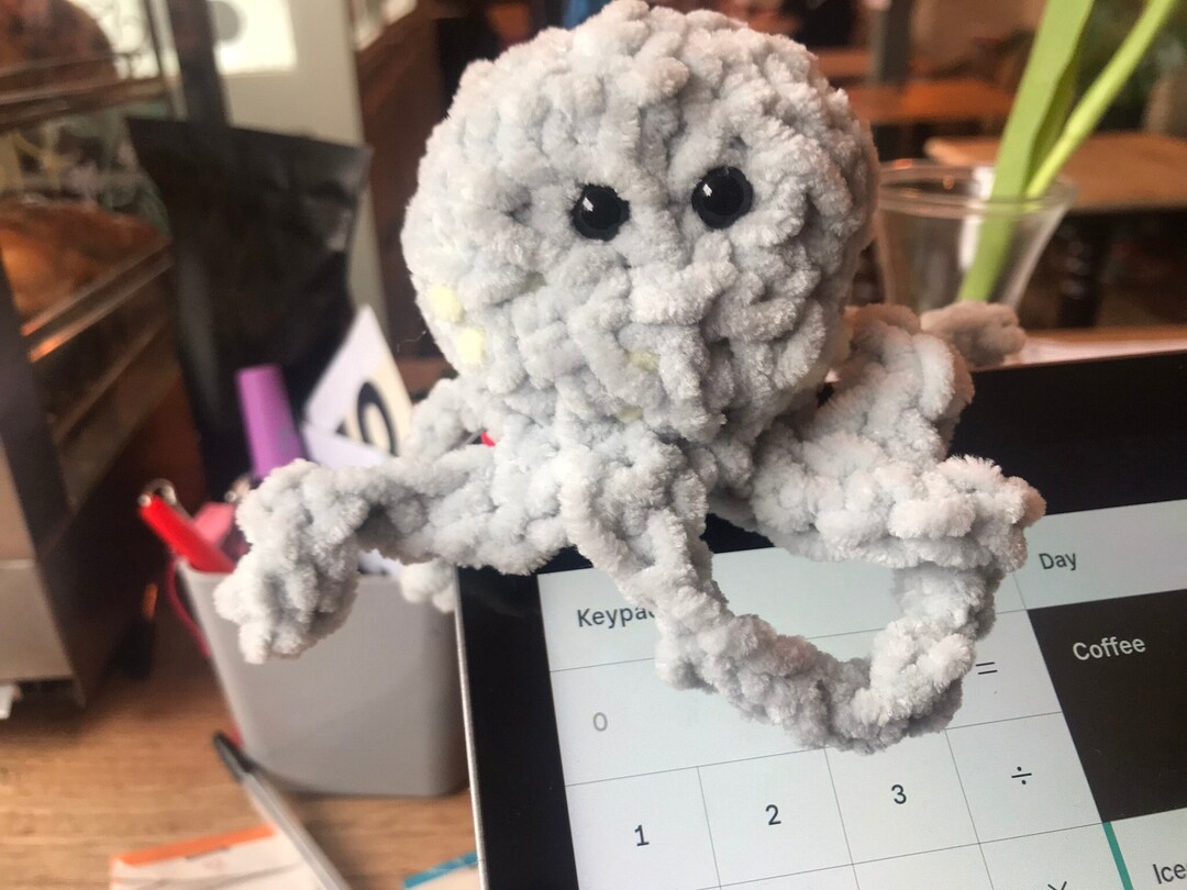 Wobbly the Crocheted Octo - Anxiety Buddy - Etsy
