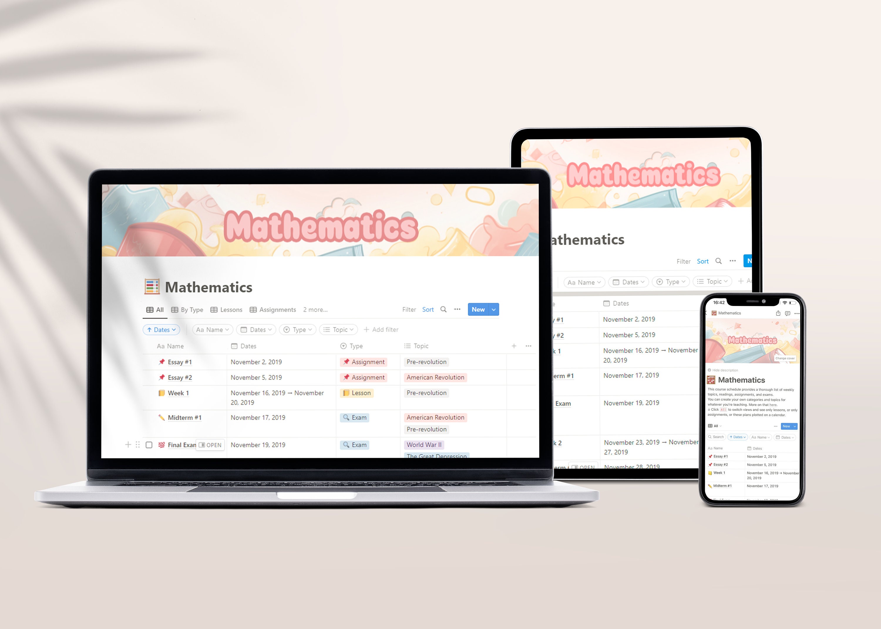 Notion School Theme Banners - Etsy