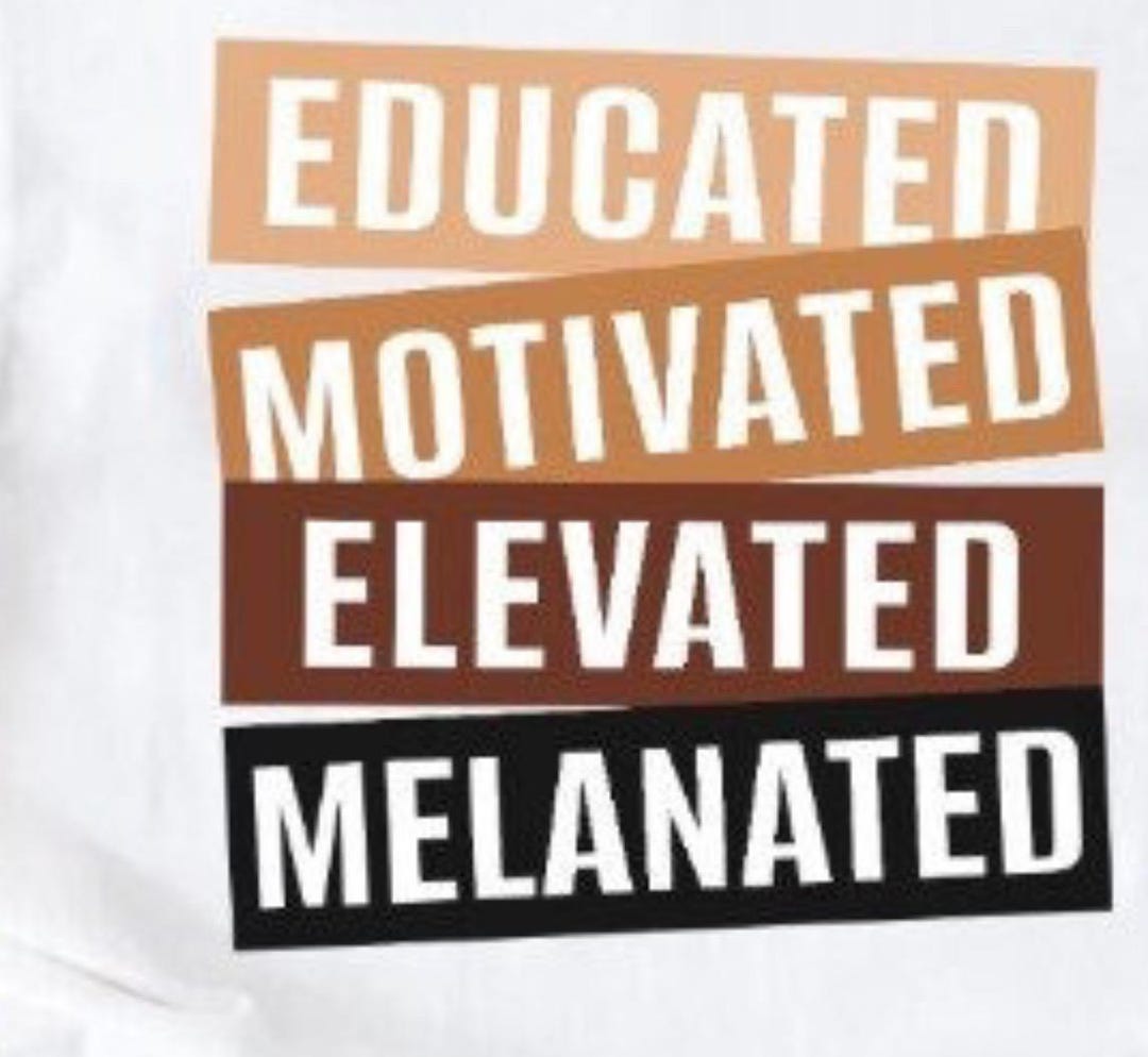 Educated, Motivated, Elevated, Melanated T-shirt - Etsy