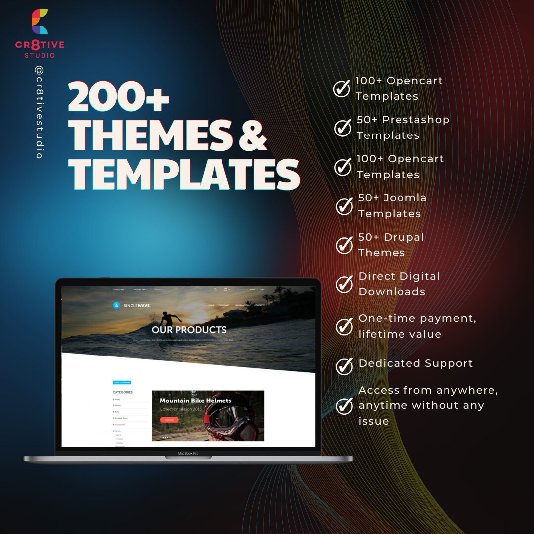 Developer Bundle 6.0: 200 Themes & Templates drupal, Joomla, Magento ...