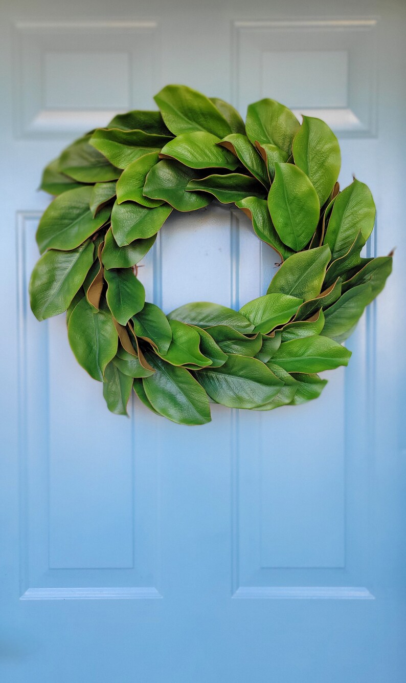 Magnolia Wreath, Farmhouse Style Wreath, Rustic Wreath - Etsy