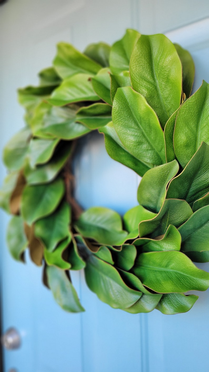 Magnolia Wreath, Farmhouse Style Wreath, Rustic Wreath - Etsy