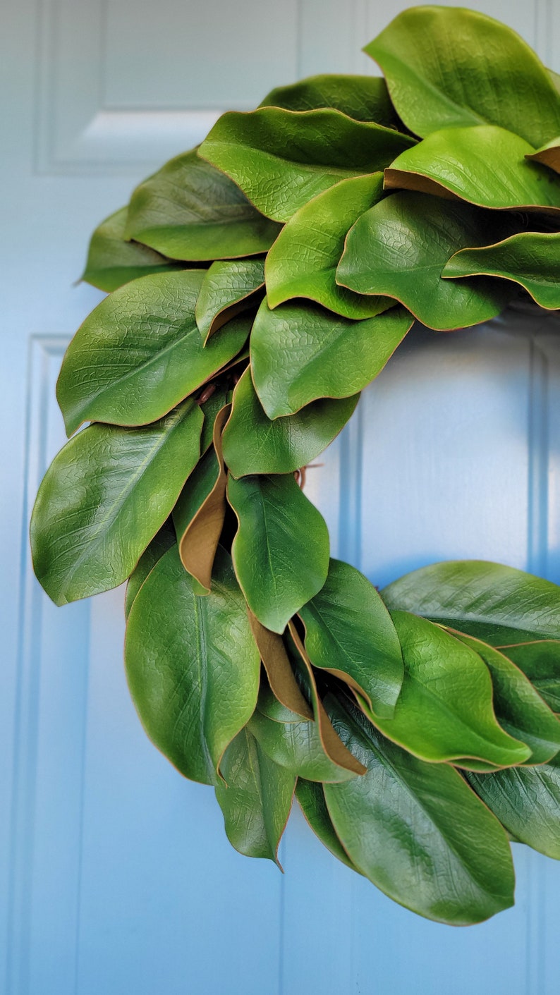 Magnolia Wreath, Farmhouse Style Wreath, Rustic Wreath - Etsy