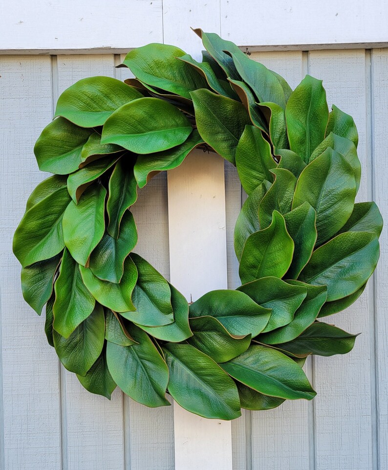 Magnolia Wreath, Farmhouse Style Wreath, Rustic Wreath - Etsy