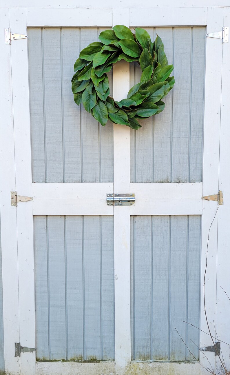 Magnolia Wreath, Farmhouse Style Wreath, Rustic Wreath - Etsy