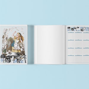 Alice in Wonderland Planner Printable - Monthly Schedule, Daily ...