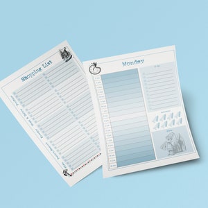 Alice in Wonderland Planner Printable - Monthly Schedule, Daily ...