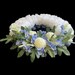 Funeral Wreath Ring 14” With Artificial Flowers - Etsy UK