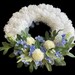 Funeral Wreath Ring 14” With Artificial Flowers - Etsy UK