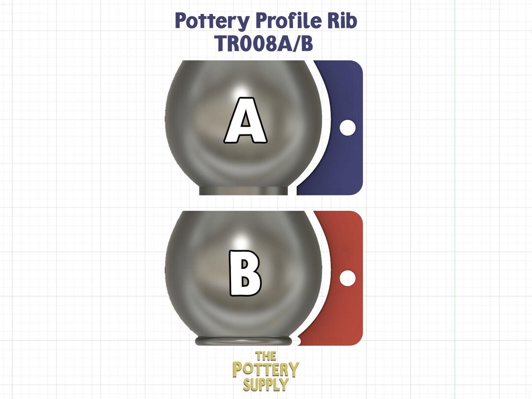 Profile Rib for Mugs and Cups, Pottery Throwing Rib, Ceramic Shaping ...