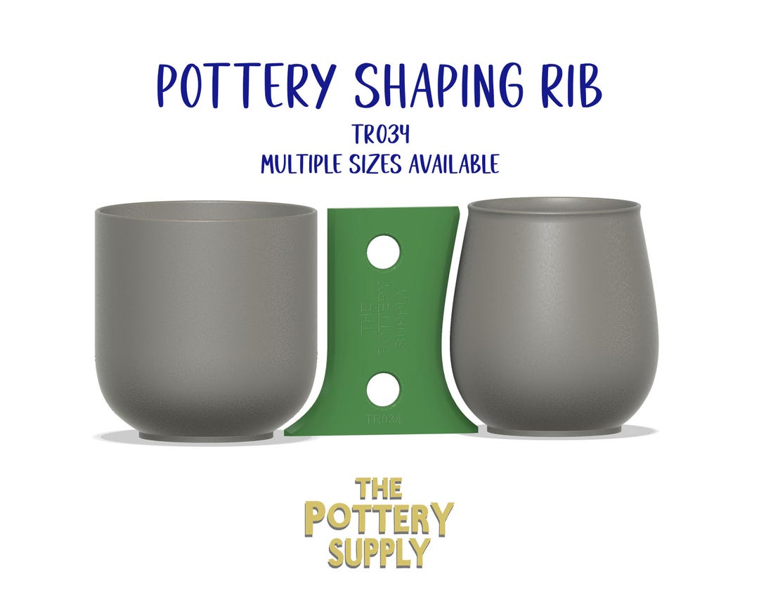 Pottery Rib Template , Consistent Clay Shaping Wheel Throwing Guide ...