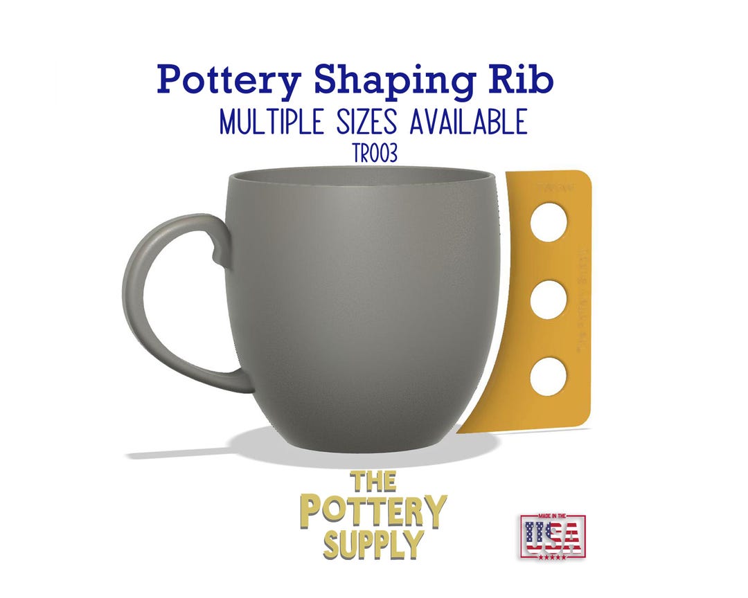 Pottery Profile Rib: Clay Shaping Tool for Mugs & Cups - Made in USA ...