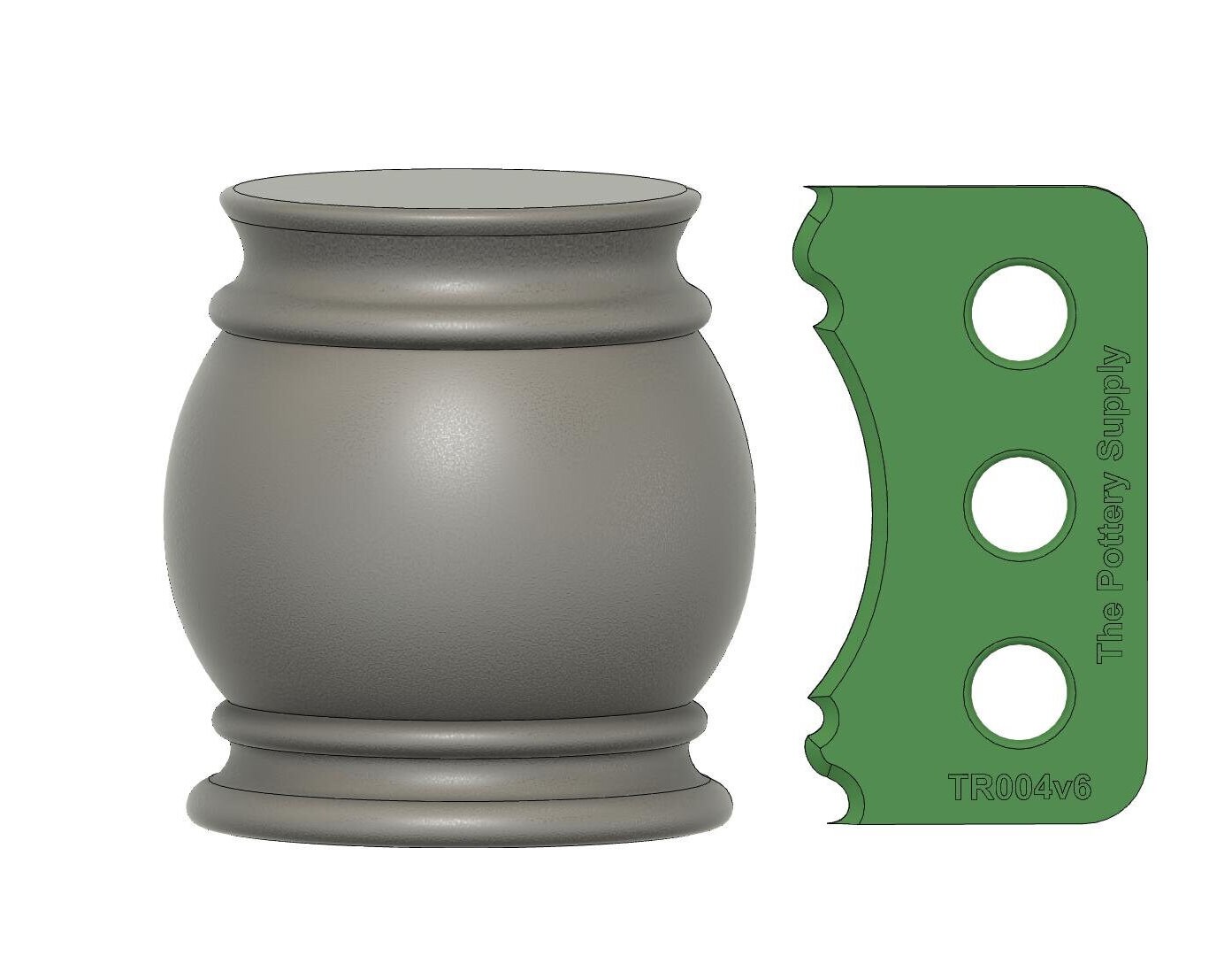 Profile Rib for Mugs and Cups, Pottery Throwing Rib, Ceramic Shaping ...