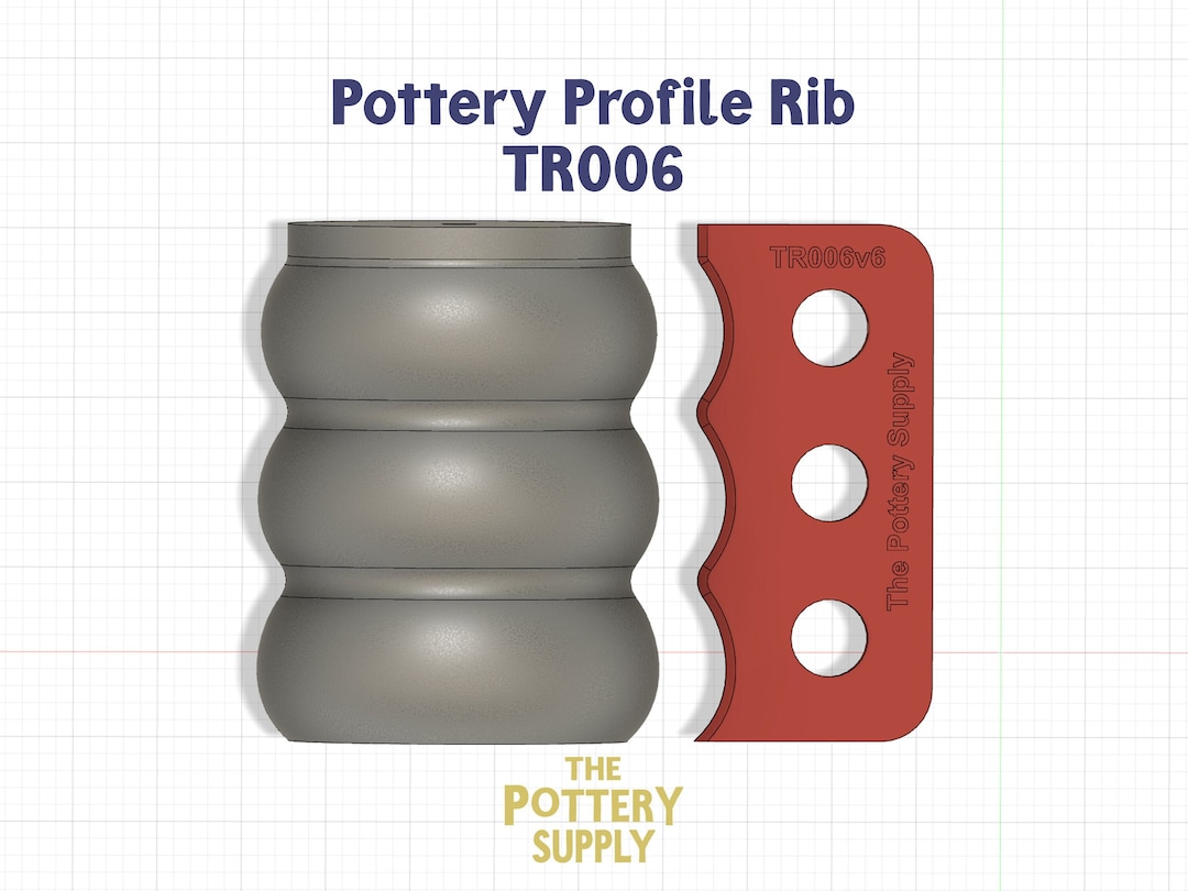 Profile Rib for Mugs and Cups, Pottery Throwing Rib, Ceramic Shaping Tool Multiple Sizes, 3D ...