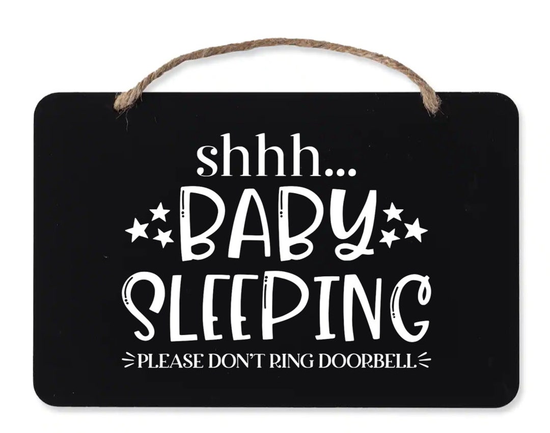 Shhh...baby Sleeping Sign - Etsy