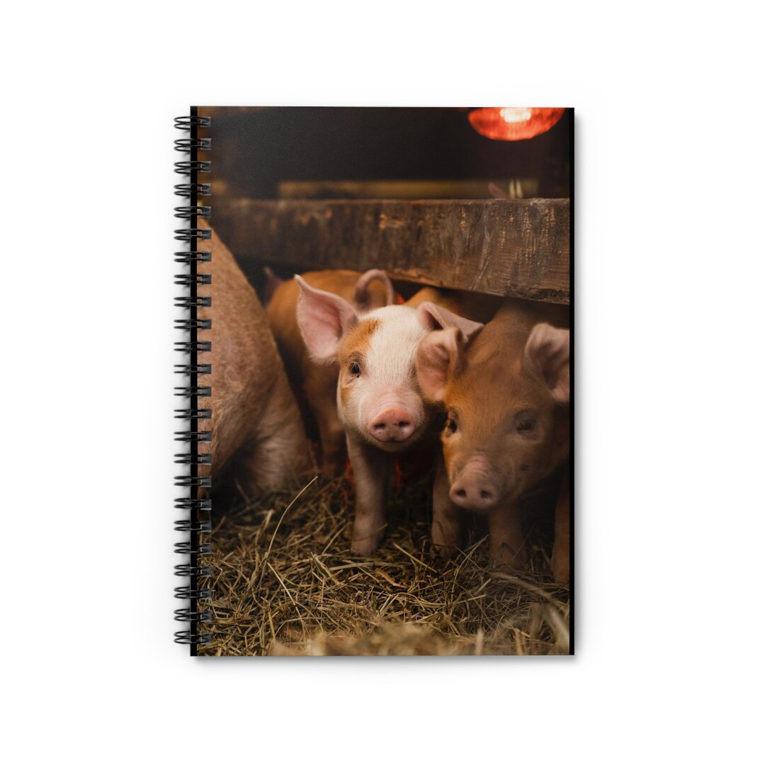 Baby Pigs Spiral Notebook - Etsy
