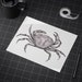 Pointillism Crab Print - Etsy