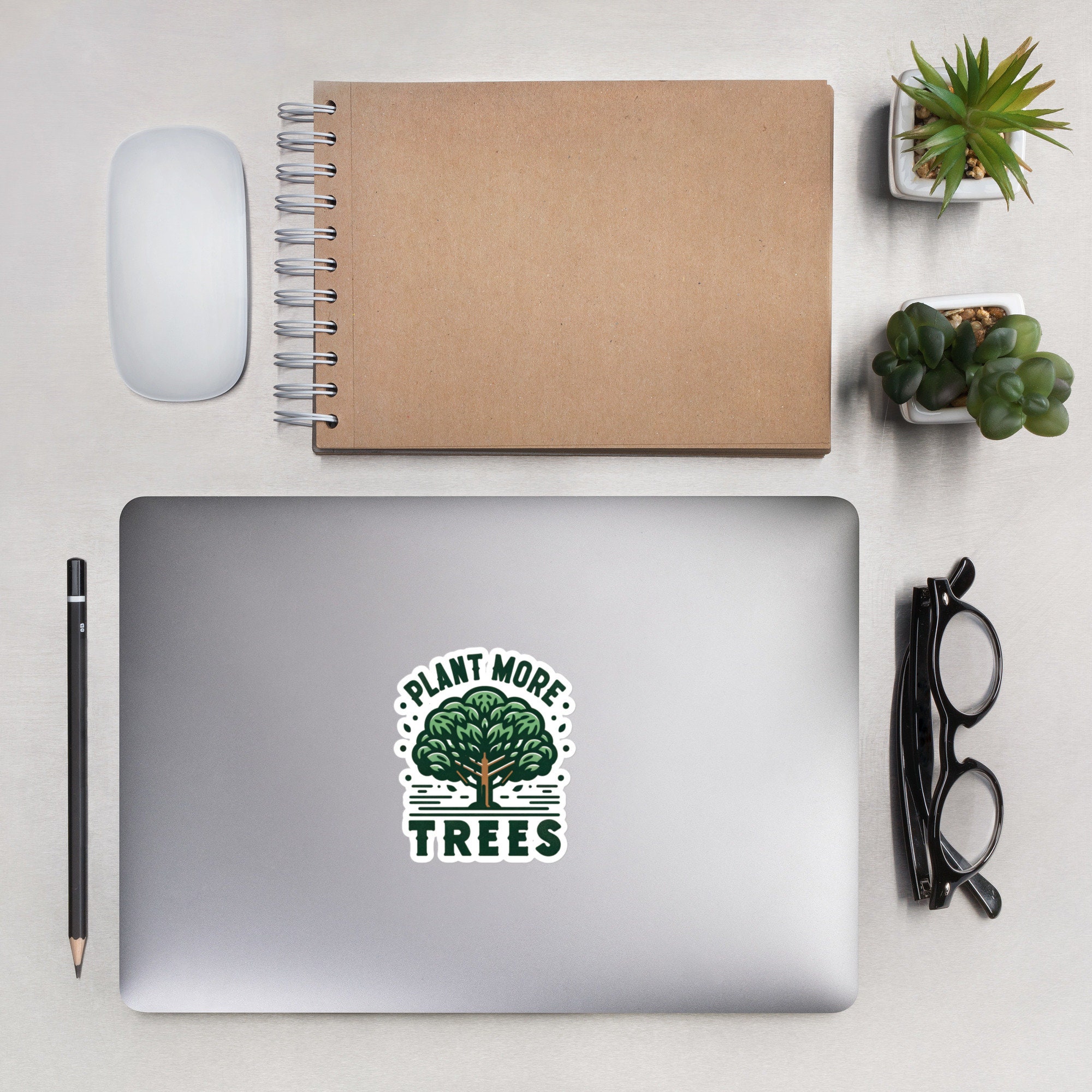 Plant More Trees Sticker Tree Vinyl Decal Support Reforestation Eco ...