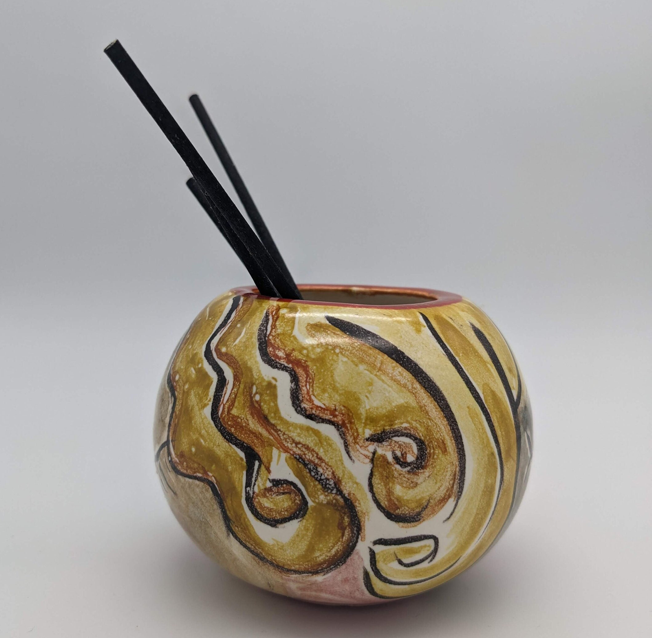 Hand Painted Ceramic Fragrance Diffuser - Etsy