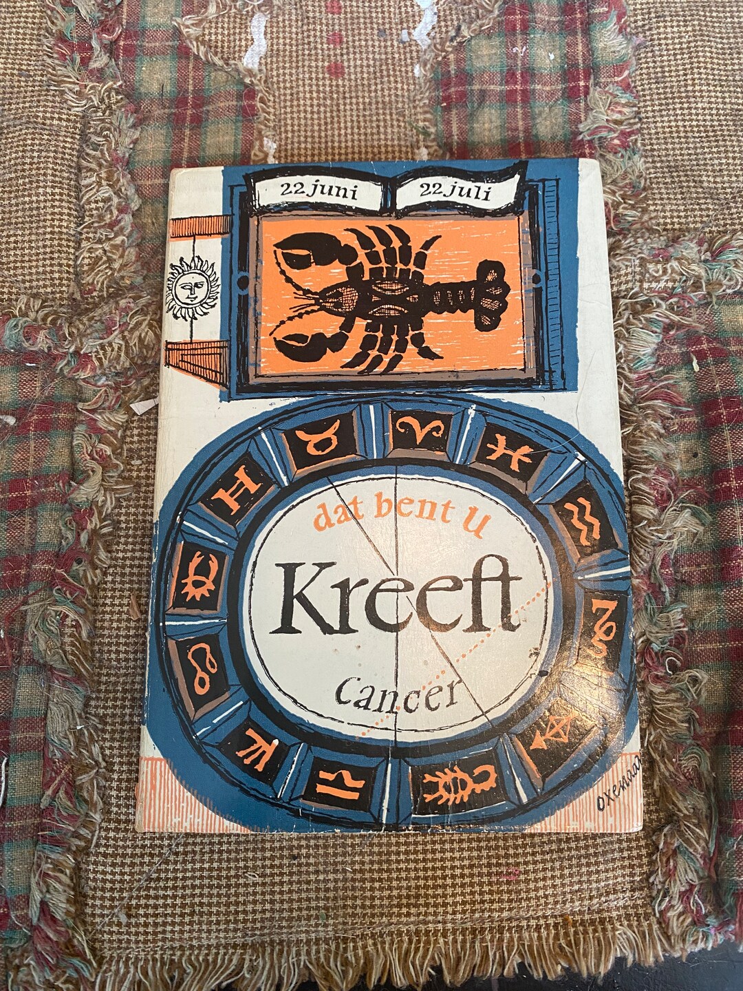 1959 Vintage Cancer Astrology Book Written in Dutch Dat Bent - Etsy