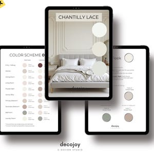 Chantilly Lace Benjamin Moore Paint Palette: Whole House Color Scheme ...
