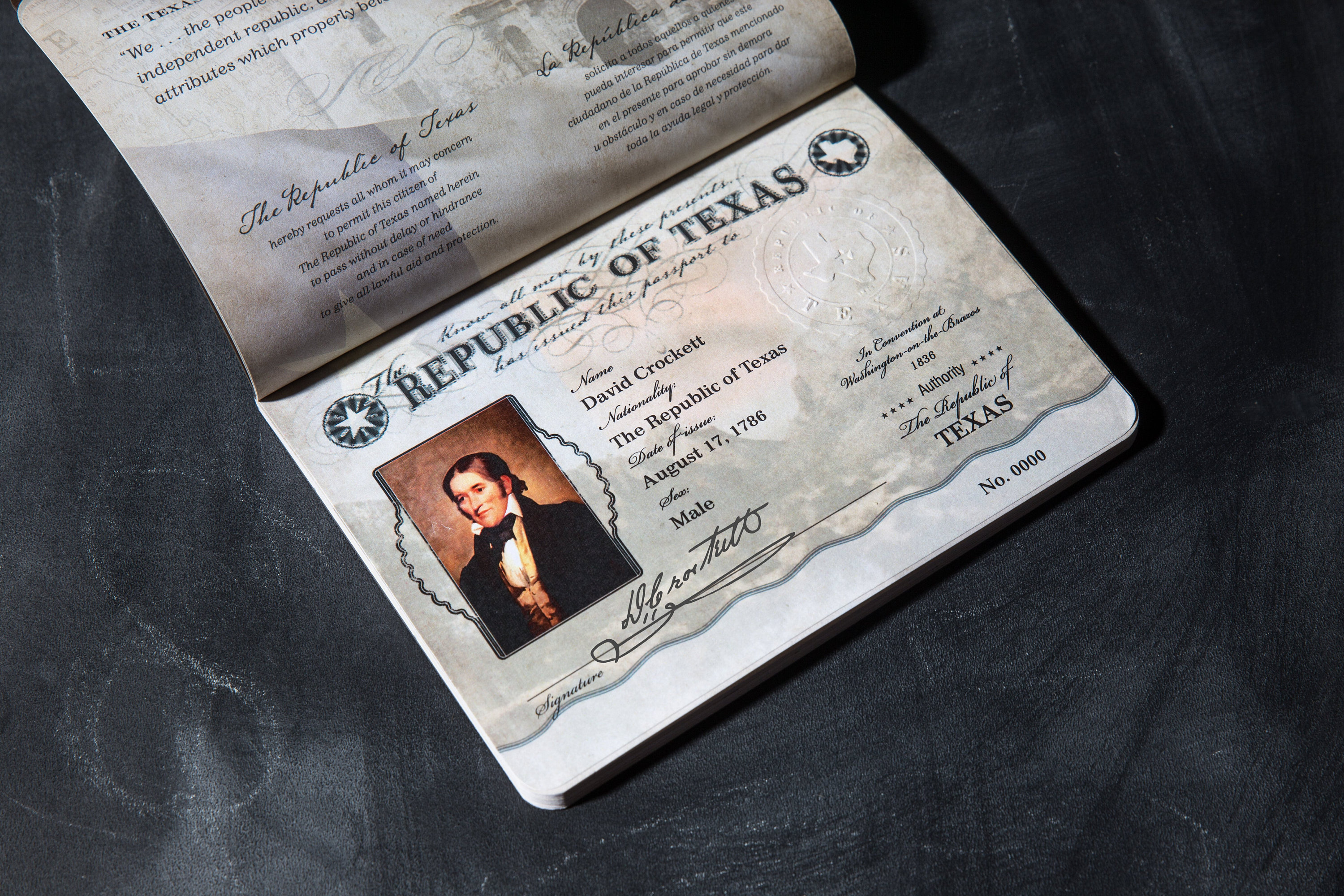 Republic of Texas Passport & History Book - Etsy