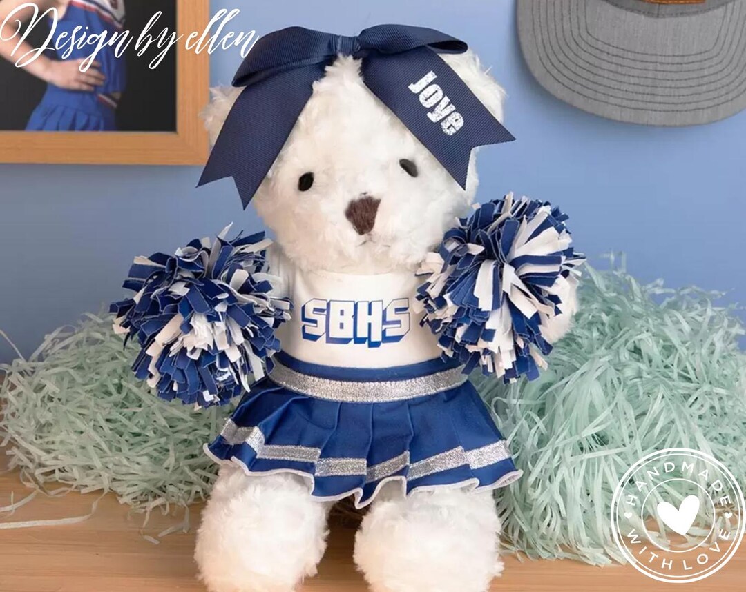 Personalized Cheerleading Bear Plush: Custom Cheerleader Gift - Etsy