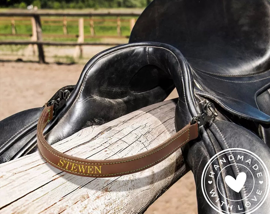 Custom Leather Grab Strap for Saddle: Horseback Riding Safety Handle - Etsy