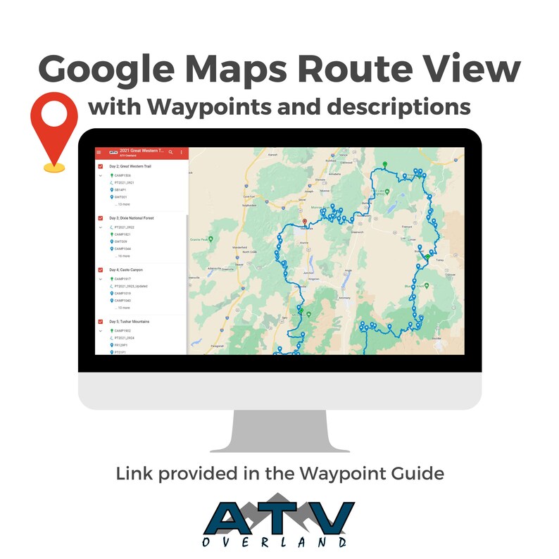 2021 Great Western Trail GPX Waypoint Guide - Etsy