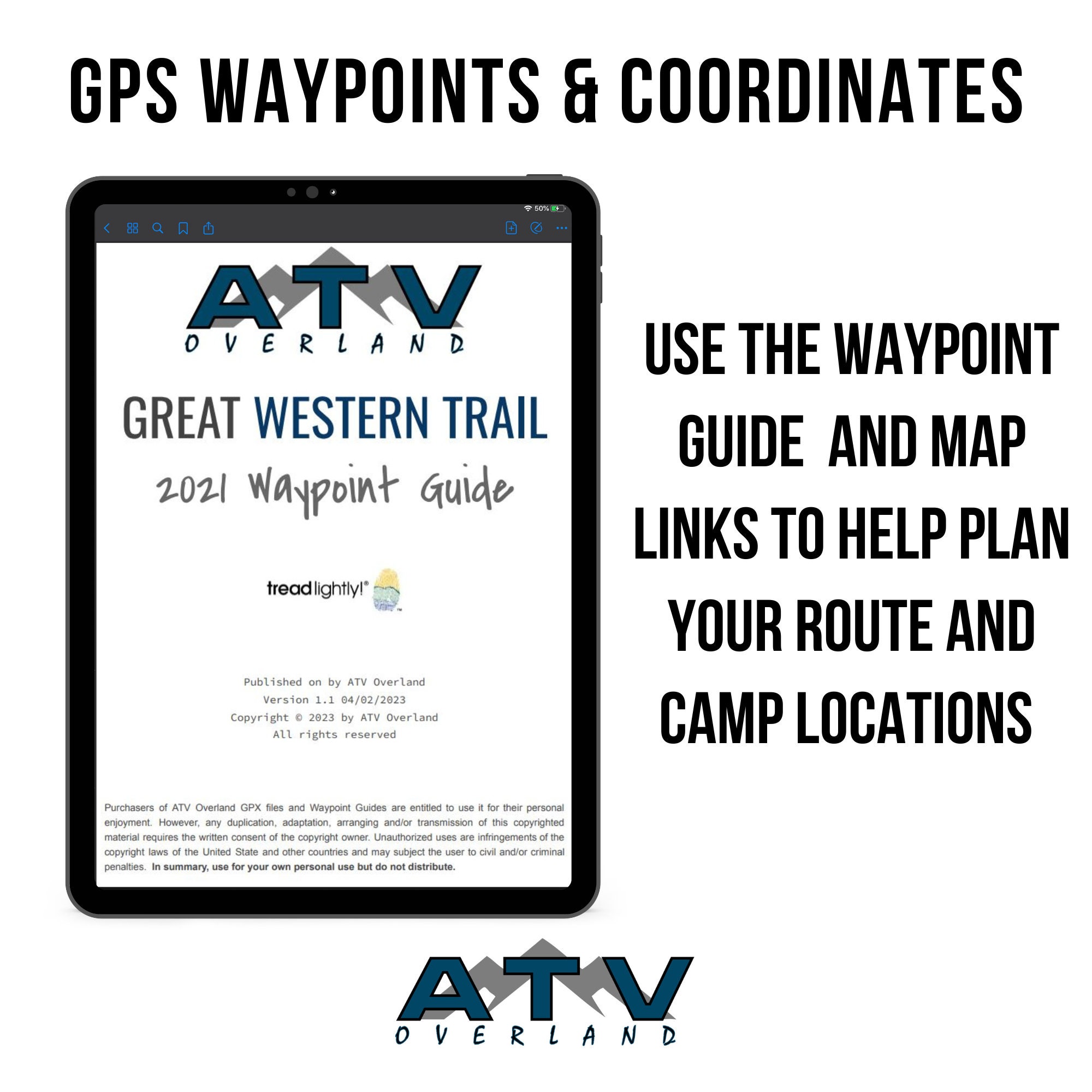 2021 Great Western Trail GPX Waypoint Guide - Etsy