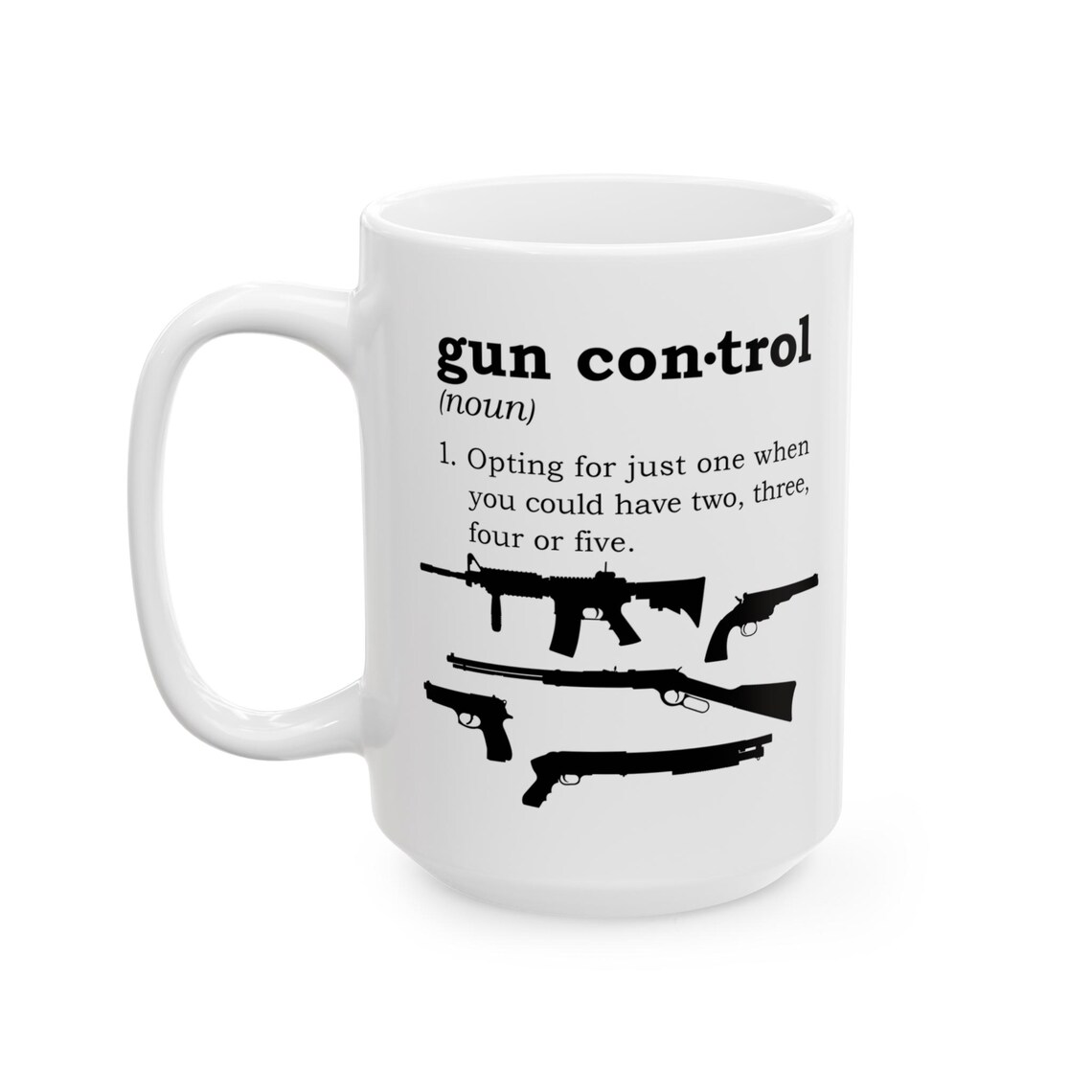 Funny Gun Mug for Coffee Lovers Gun Enthusiast Gift Ceramic Mug With ...