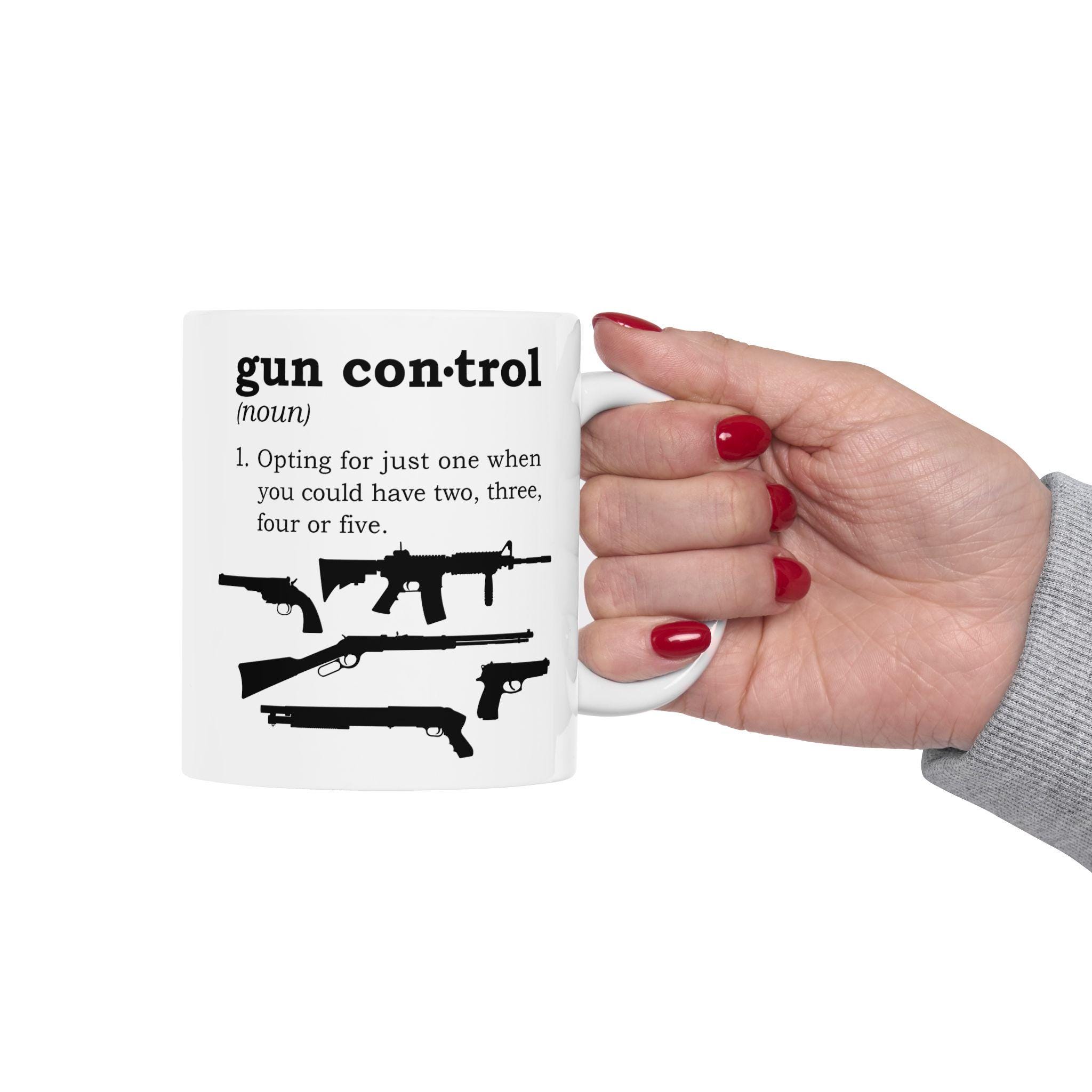 Funny Gun Mug for Coffee Lovers Gun Enthusiast Gift Ceramic Mug With ...