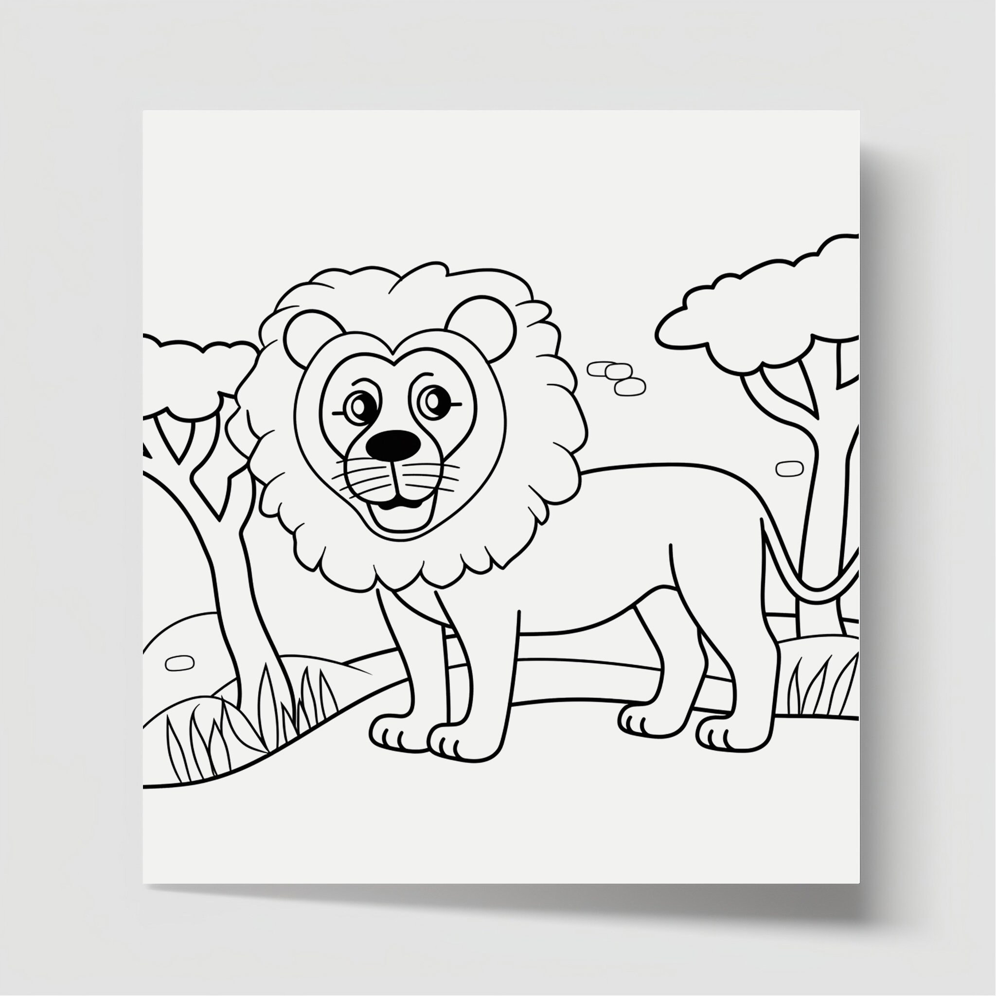36 Animal Coloring Book Pages - Farm Animals, Sea Animals, Desert ...