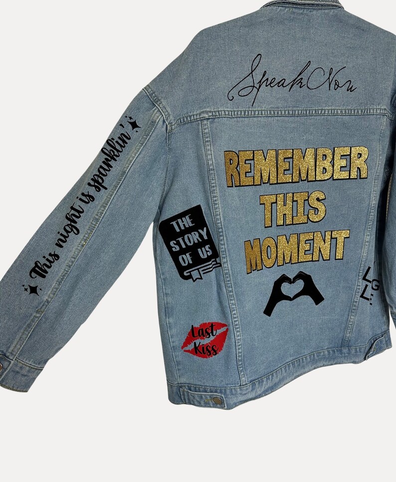 Taylor Swift Album Denim Jacket, Eras Tour Denim Jacket - Etsy
