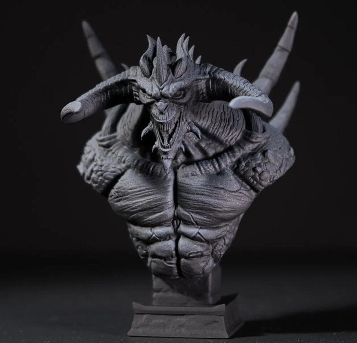 Diablo Bust 3D STL File 3D Printer Format - Etsy