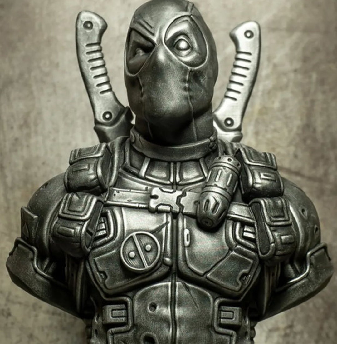 Deadpool Bust 3D STL File 3D Printer Format - Etsy