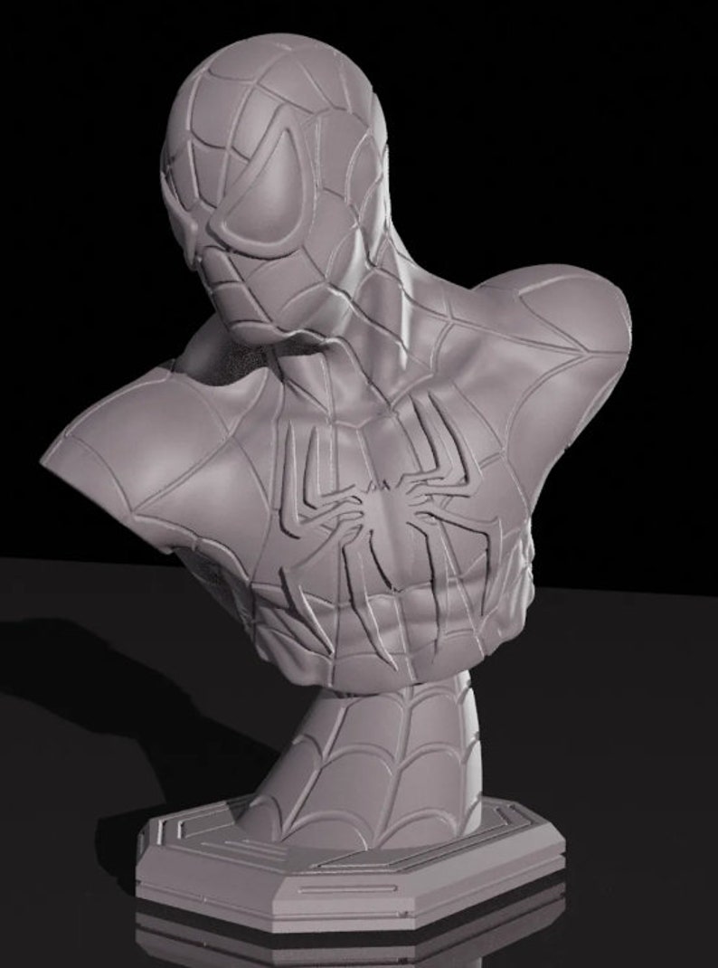 Spiderman Bust 3D STL File 3D Printer Format - Etsy