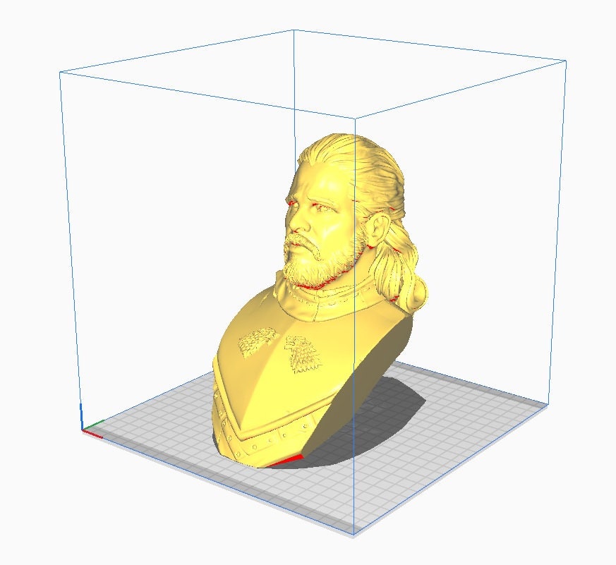 Jon Snow 3D STL File 3D Printer Format - Etsy
