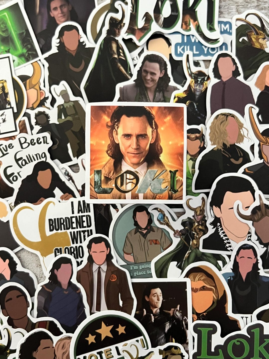 Loki Stickers -- Waterproof -- Laptop, Hydro Flask, Scrapbooking ...