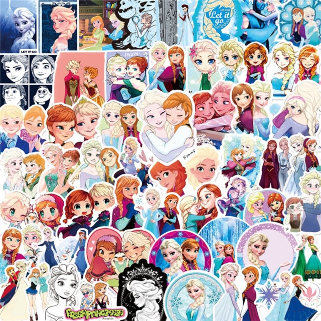 Frozen Stickers Waterproof Laptop, Hydro Flask, Scrapbooking ...