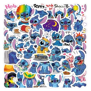 Lilo and Stitch Stickers -- Waterproof -- Laptop, Hydro Flask ...