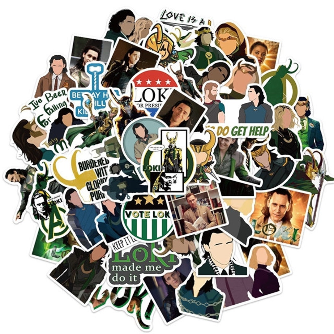 Loki Stickers -- Waterproof -- Laptop, Hydro Flask, Scrapbooking ...