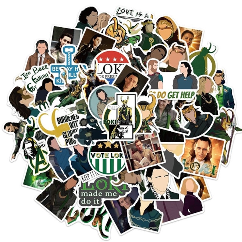 Loki Stickers Waterproof Laptop Hydro Flask - Etsy