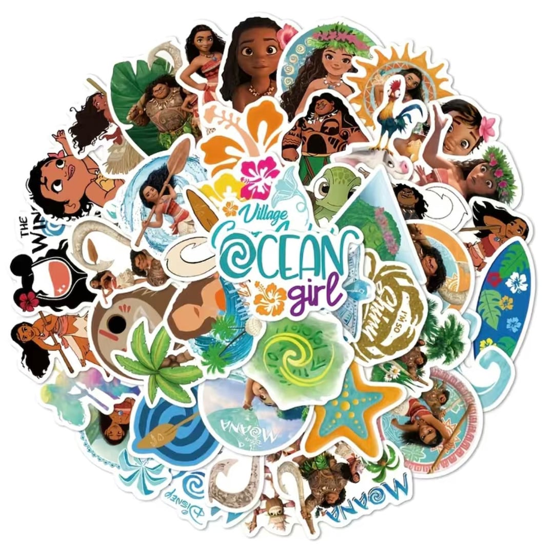 Moana Stickers Waterproof Laptop Hydro Flask - Etsy